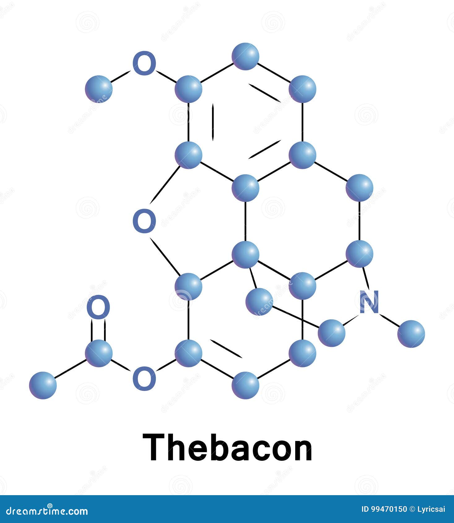 Opiáceo Semisintético De Thebacon Ilustración del Vector - Ilustración de modelo, terapia: 99470150