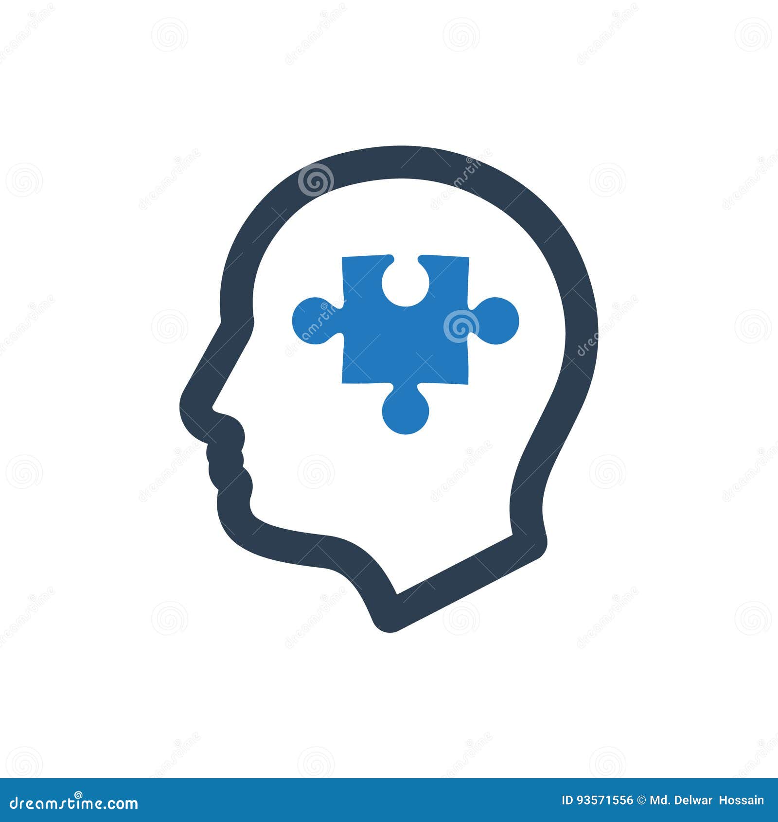 Oplossingspictogram vector illustratie. Illustration of psychologie ...