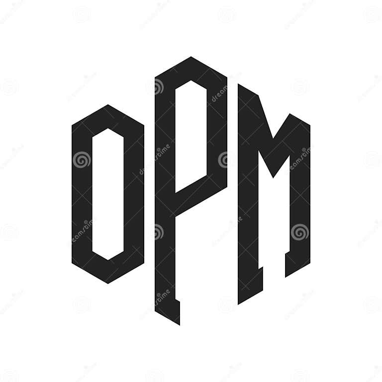 OPM Logo Design. Initial Letter OPM Monogram Logo Using Hexagon Shape ...
