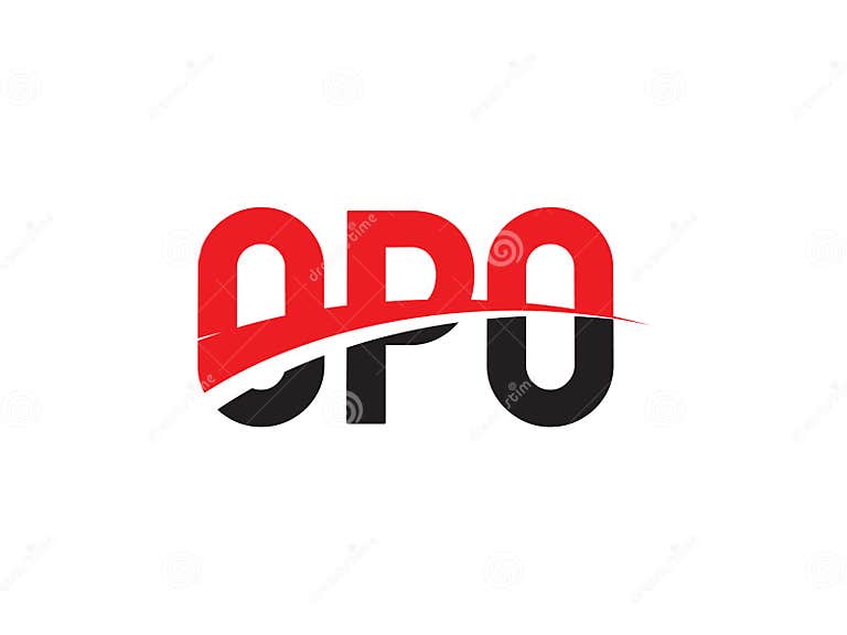 OPO Letter Initial Logo Design Vector Illustration Stock Vector ...