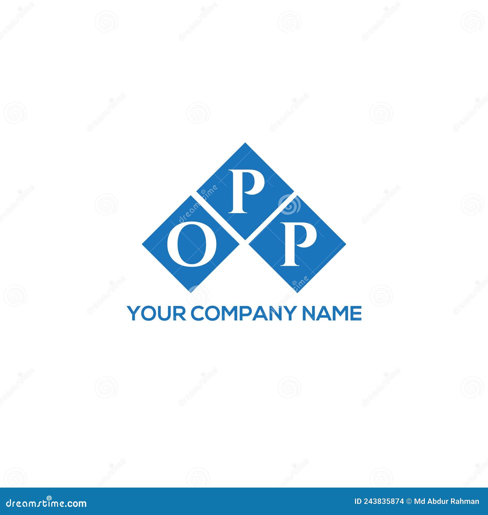 OPP Letter Logo Design on White Background. OPP Creative Initials ...