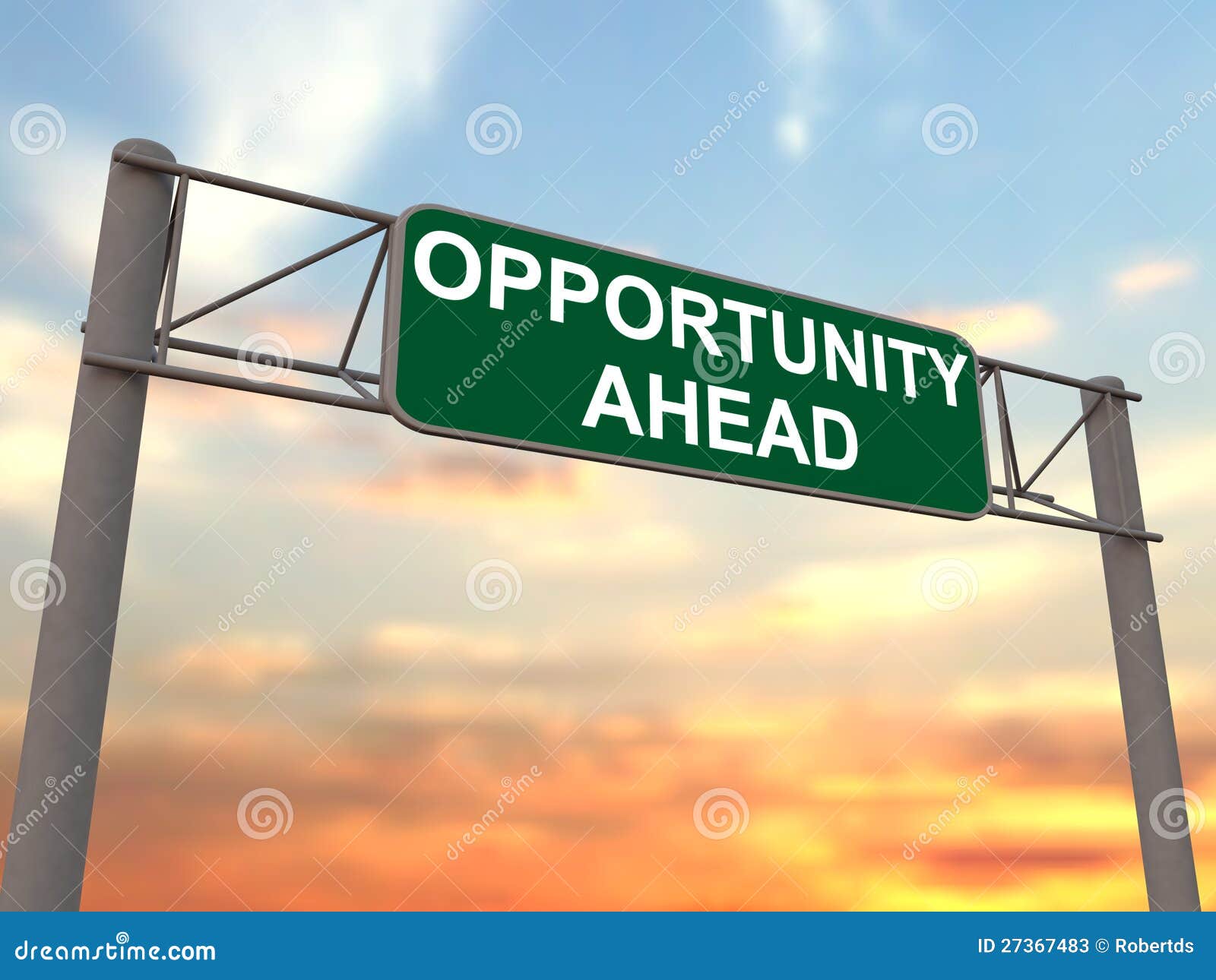 Opportunity Ahead - Freeway Sign Stock Illustration - Illustration of ... Opportunity Ahead - Freeway Sign Stock Illustration - Illustration of ...