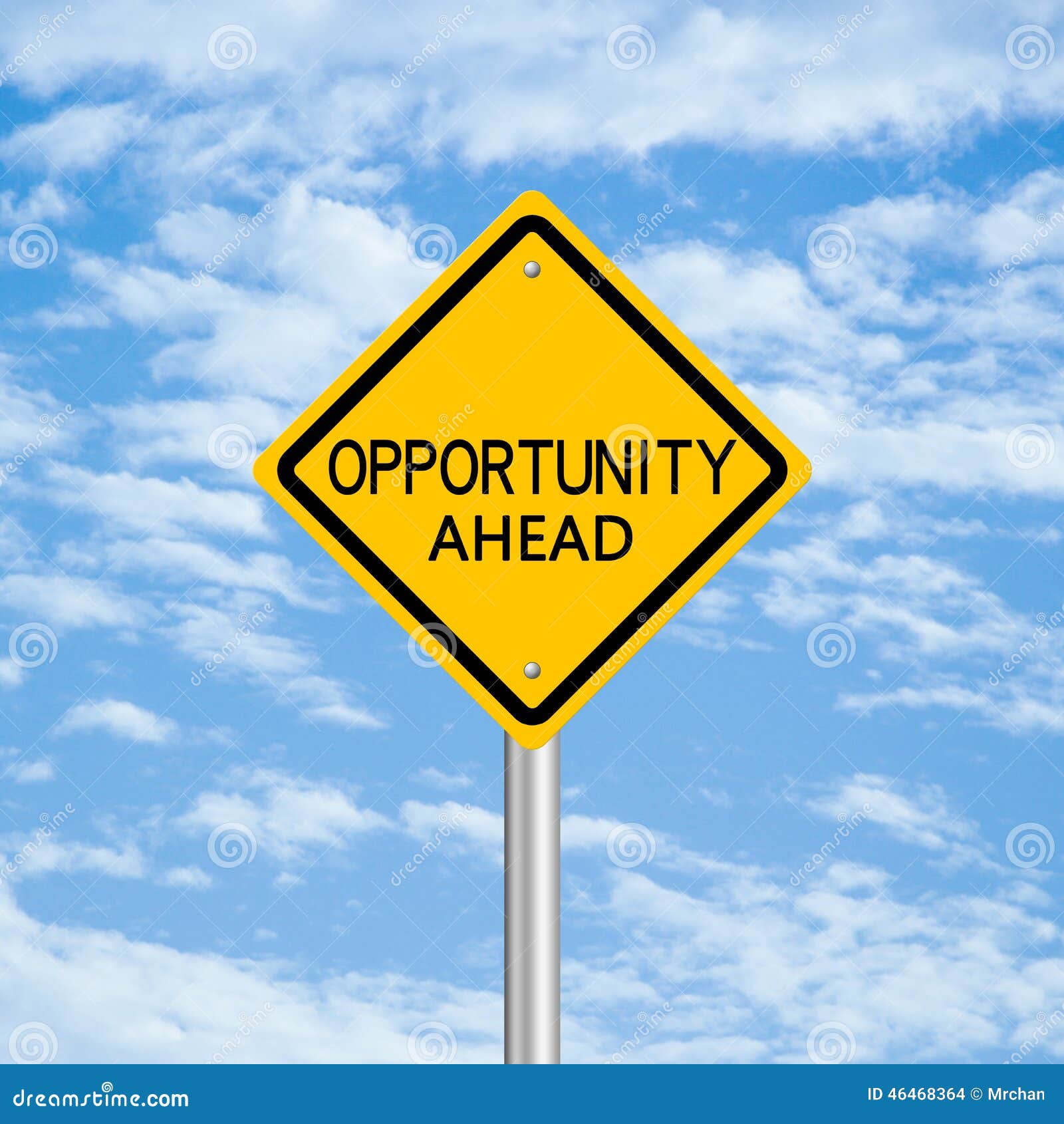 Opportunity Ahead stock photo. Image of blank, concepts - 46468364