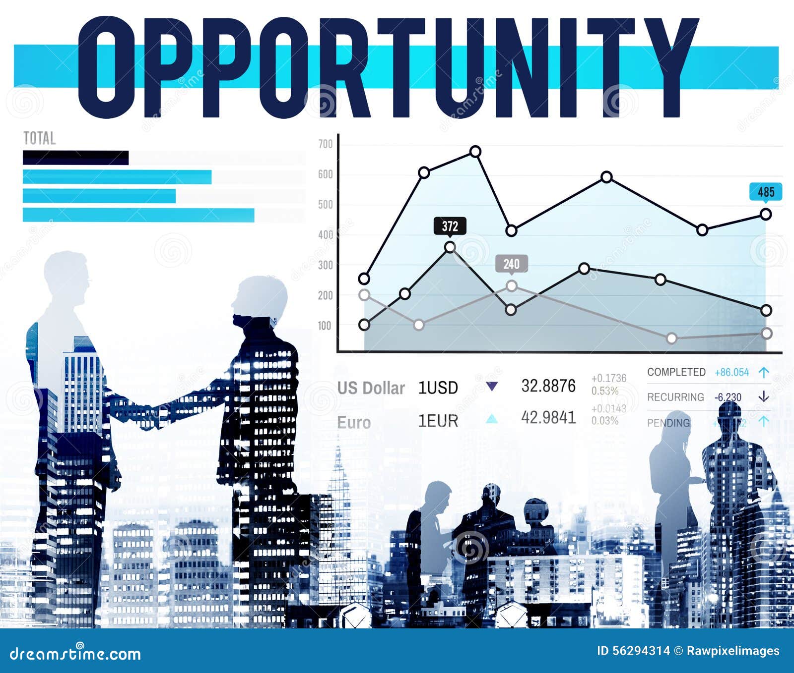 Opportunity Chance Achievement Statistics Success Concept Stock Photo ...