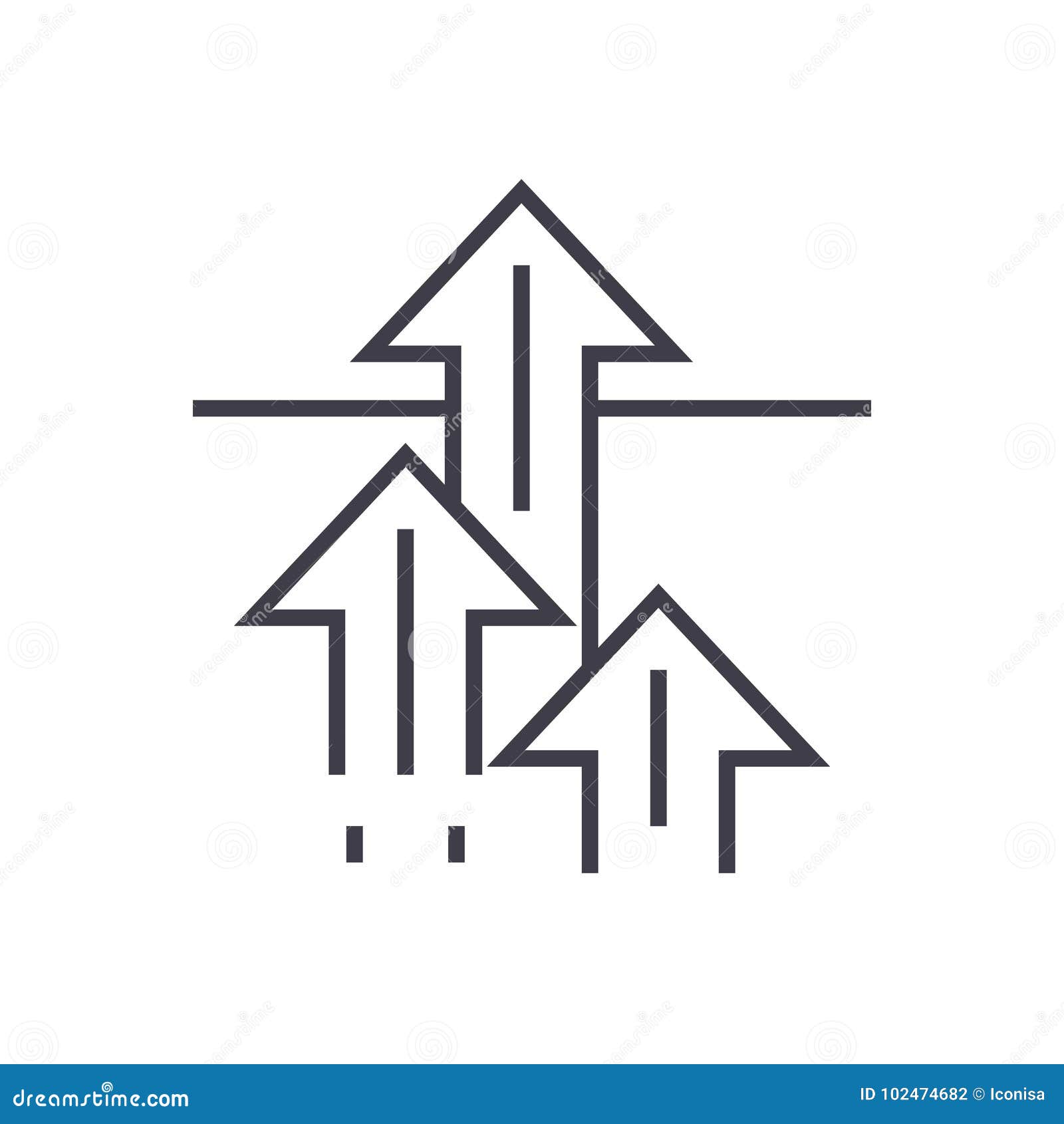 Opportunity Concept Linear Icon, Sign, Symbol, Vector on Isolated ... Opportunity Concept Linear Icon, Sign, Symbol, Vector on Isolated ...