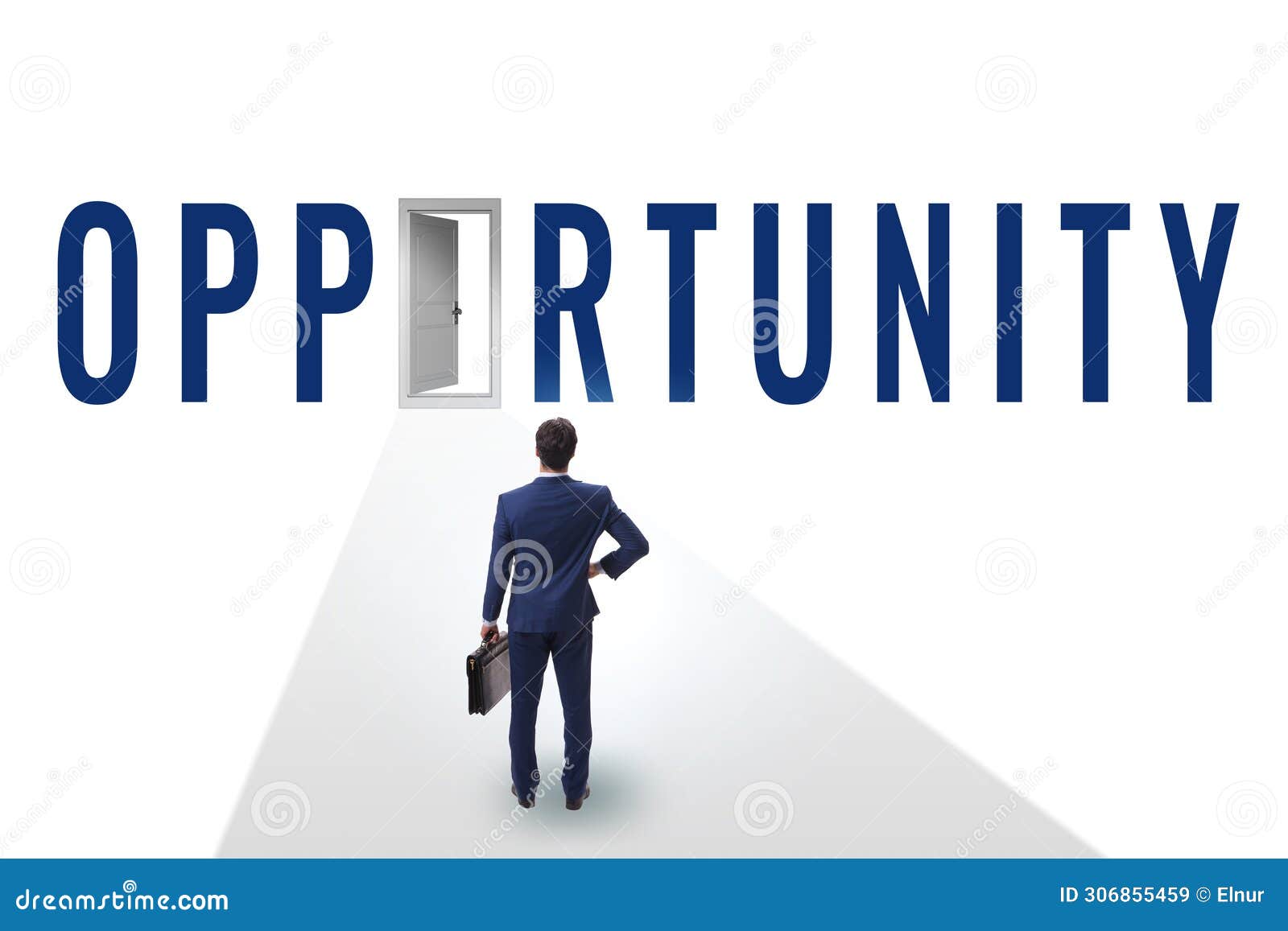 Opportunity Concept with Road Leading To Exit Stock Image - Image of ...