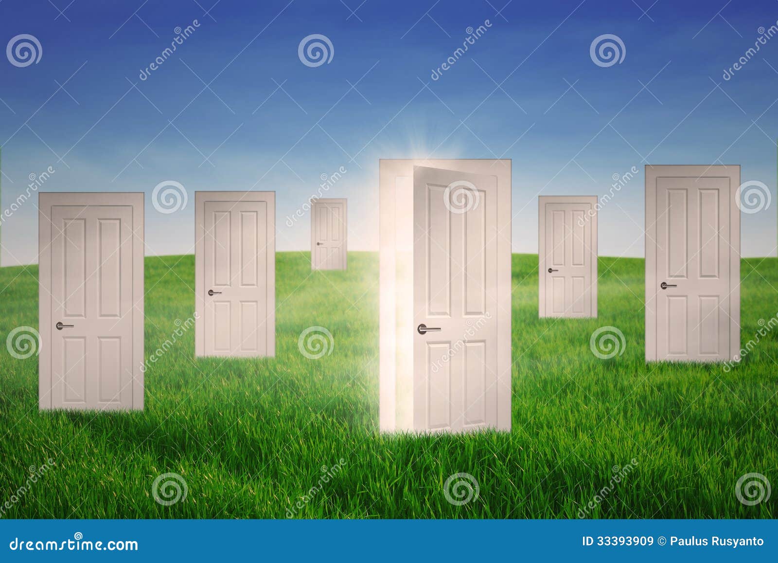 Opportunity doors stock image. Image of alternative, favorite - 33393909