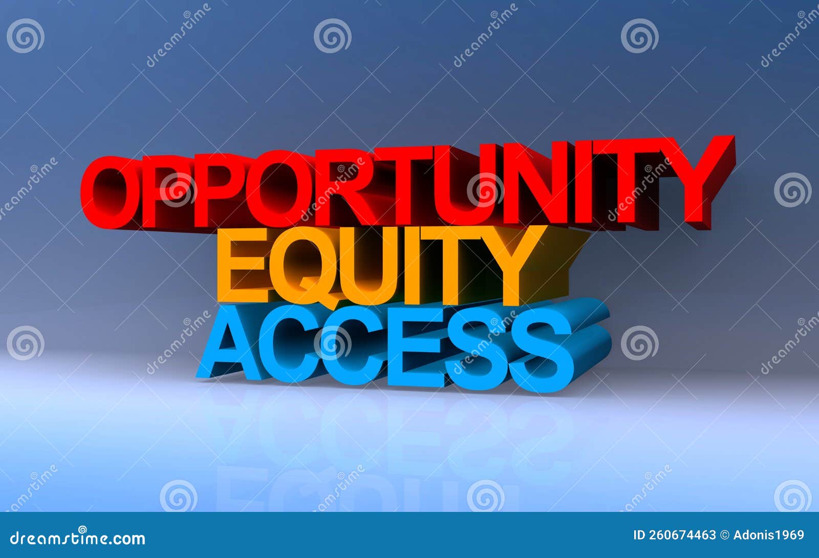 Opportunity Equity Access on Blue Stock Illustration - Illustration of ...