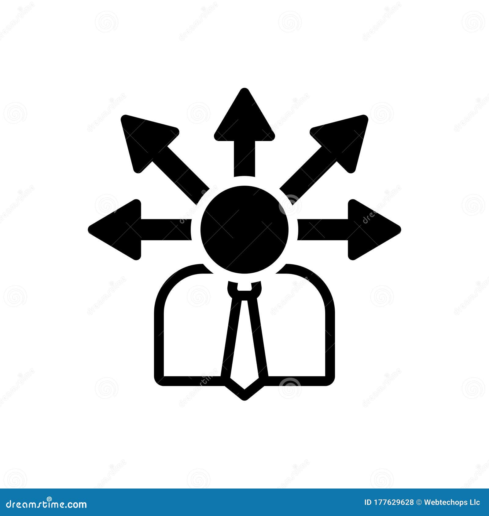 Black Solid Icon for Opportunity, Chance and Lucky Stock Vector ...