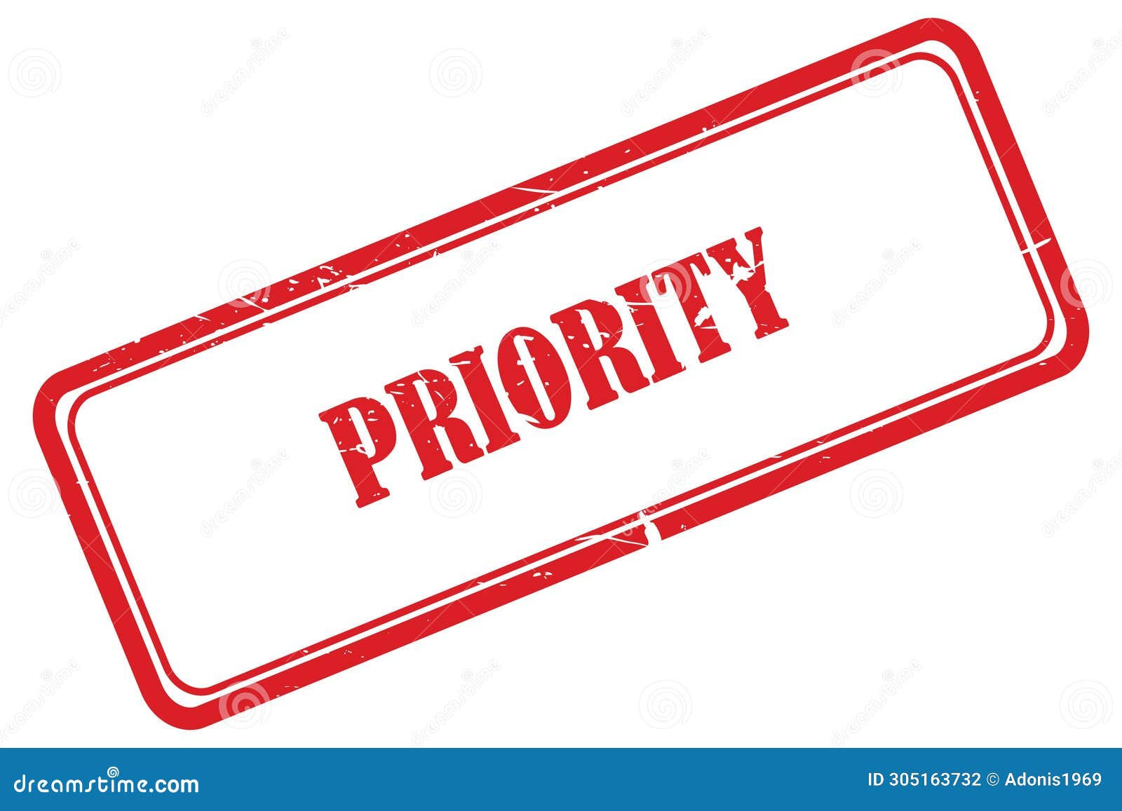 Priority stamp on white stock photo. Image of mail, urgency - 305163732