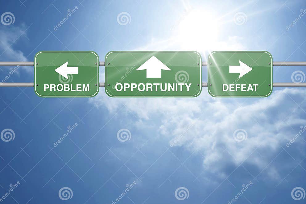 Opportunity road sign stock photo. Image of opportunity - 18488772