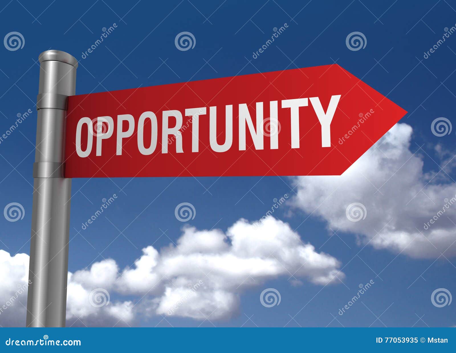 Opportunity One-Way Road Sign Chance For Success Stock Image ...