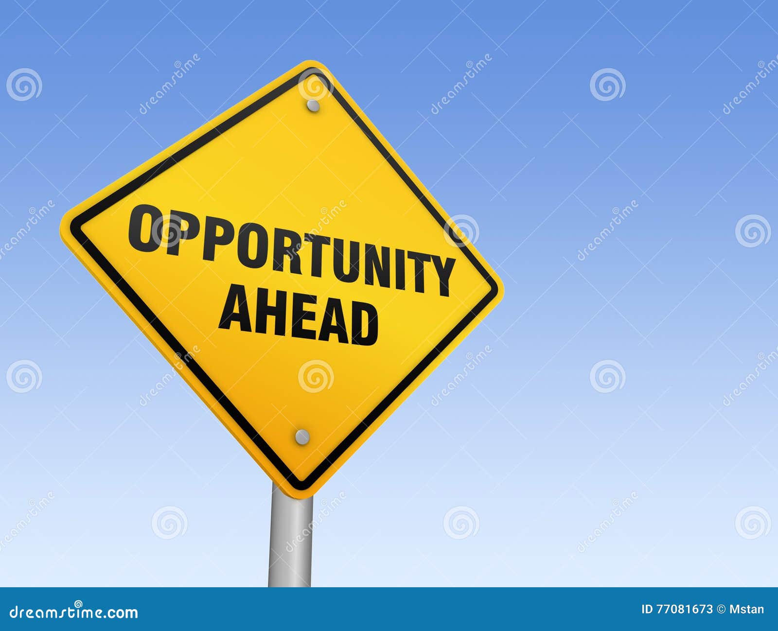 Opportunity road sign stock image. Image of motivational - 77081673