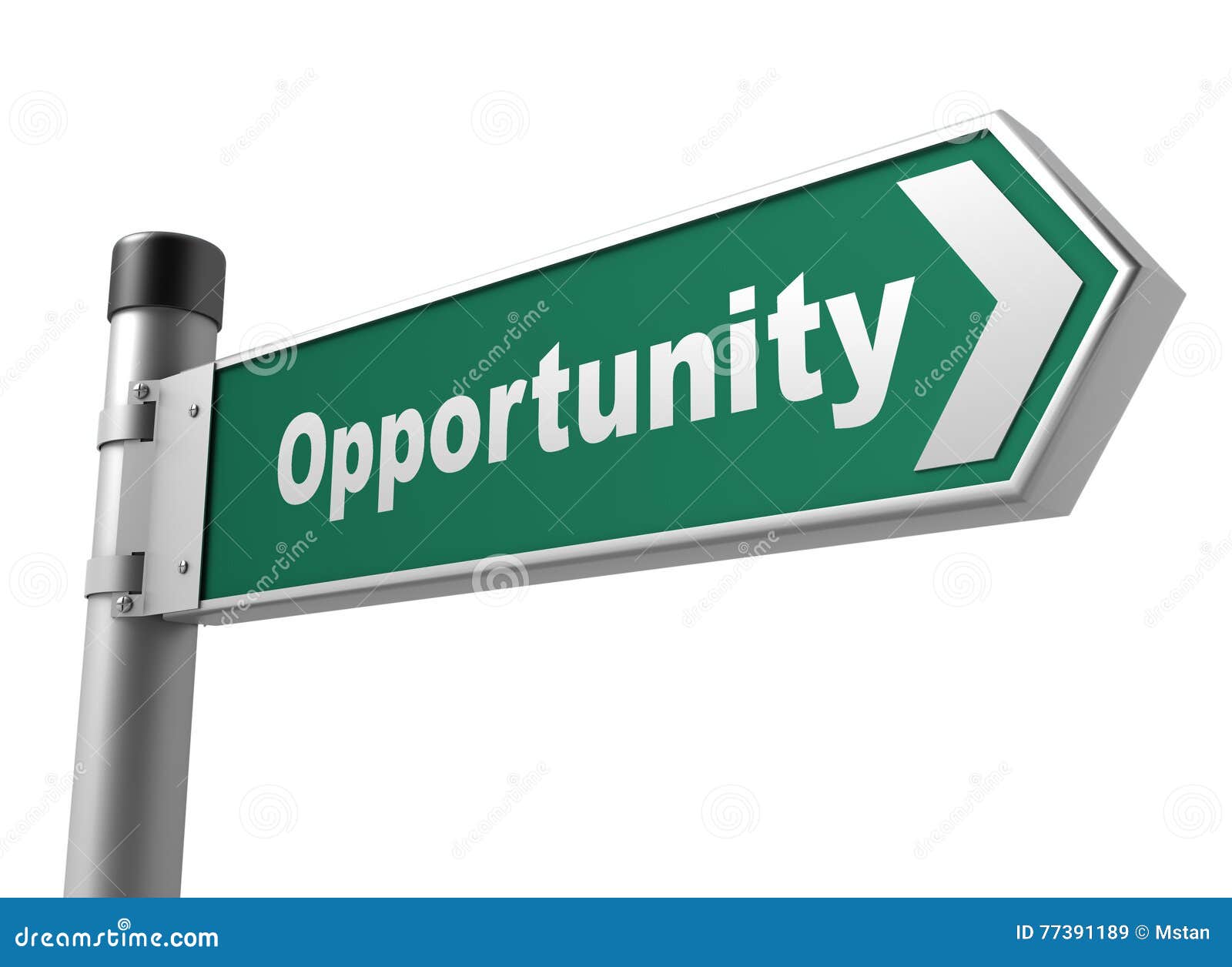 Opportunity One-Way Road Sign Chance For Success Stock Image ...