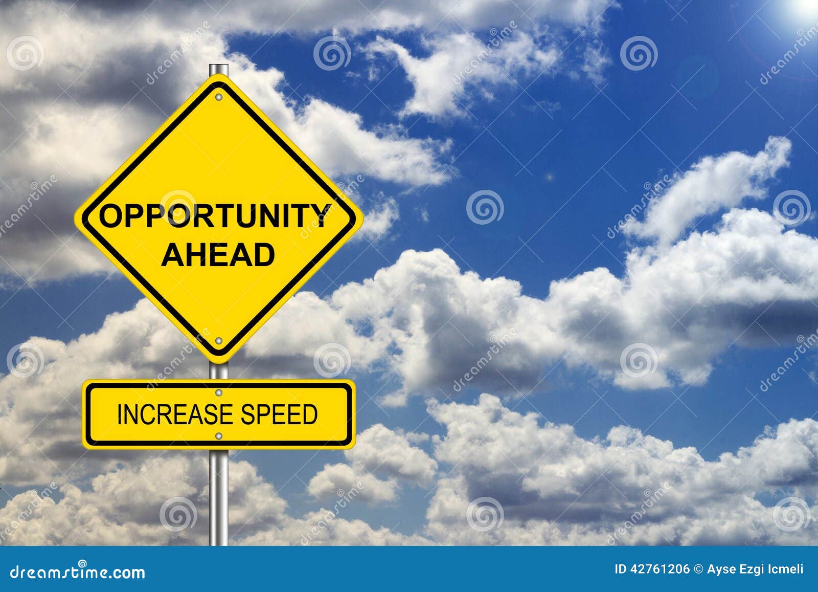 Opportunity Roadsign stock photo. Image of motivational - 42761206