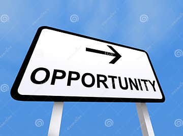 Opportunity sign stock illustration. Illustration of sign - 12366849