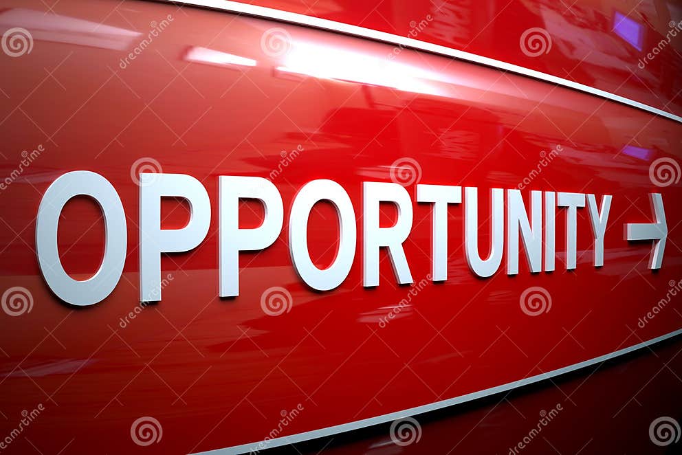 Opportunity sign stock illustration. Illustration of sign - 13671200