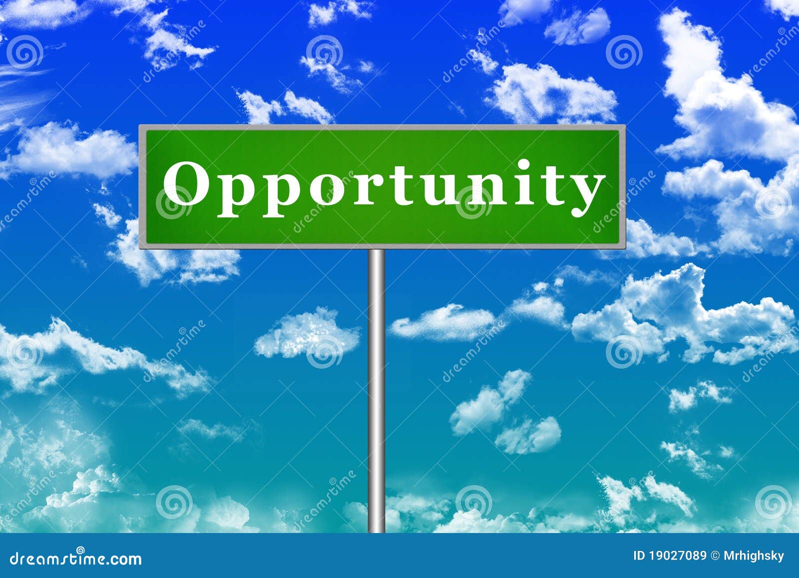 Opportunity Sign Board stock illustration. Illustration of opportunity ...