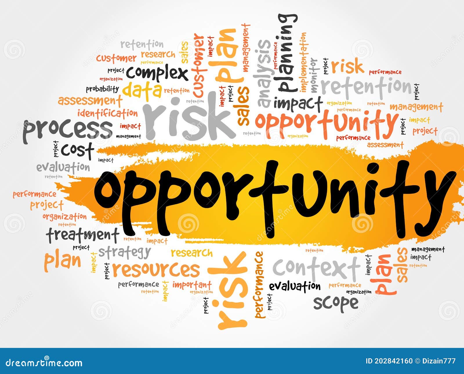 Opportunity and Success Word Cloud Stock Illustration - Illustration of ...