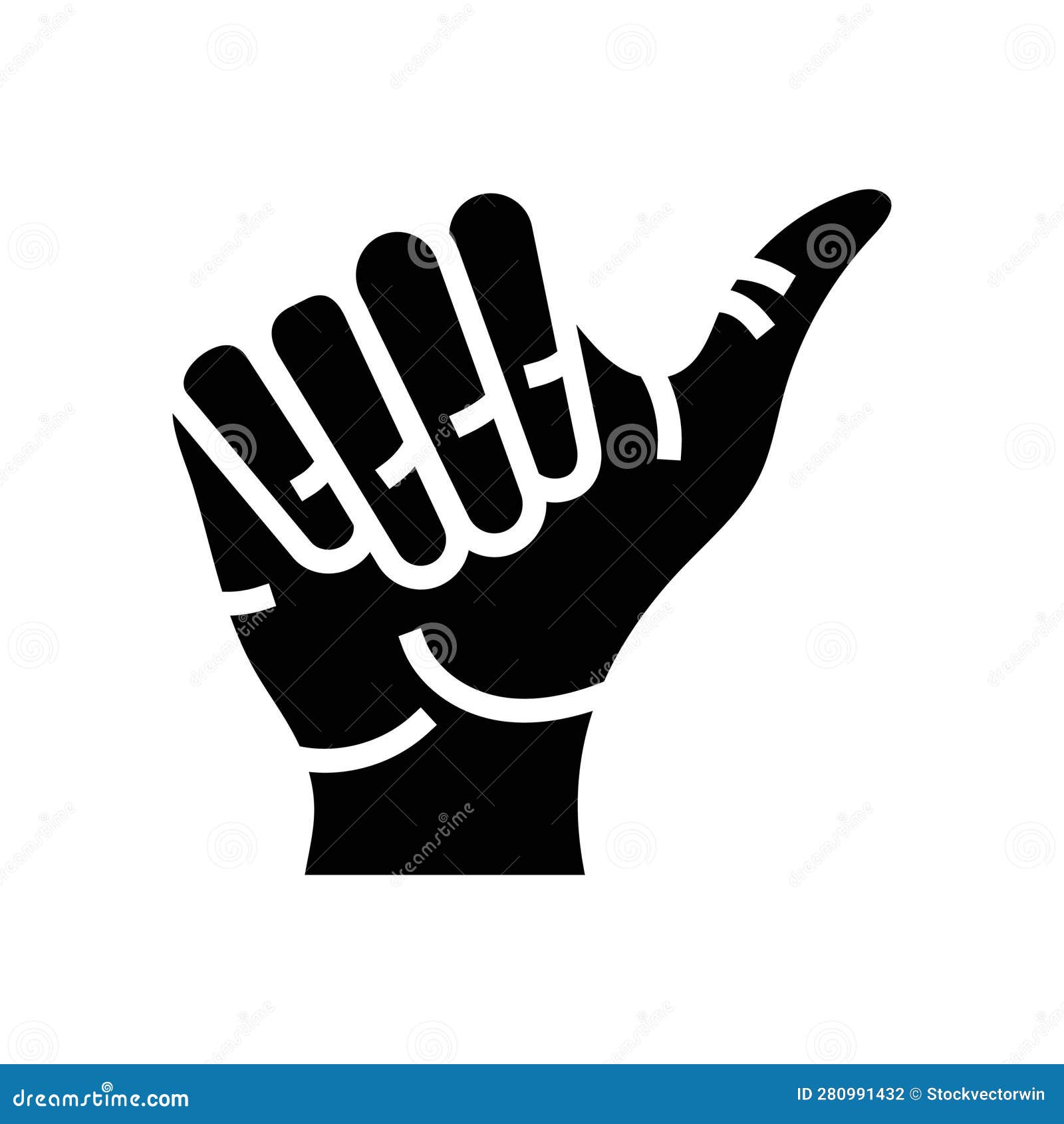 Opposable Thumb Human Evolution Glyph Icon Vector Illustration Stock ...