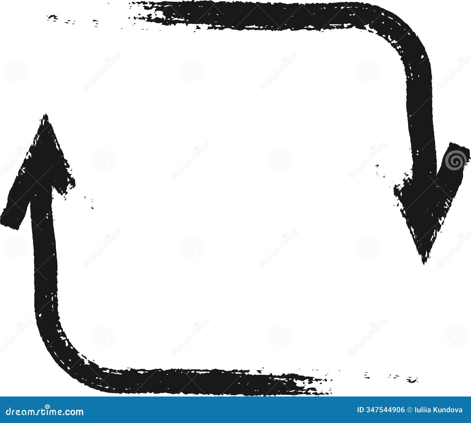 Opposing Direction Arrows Representing Divergence And Contrast Vector ...