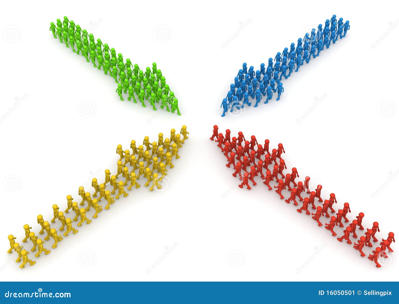 Opposing forces stock illustration. Illustration of adult - 16050501