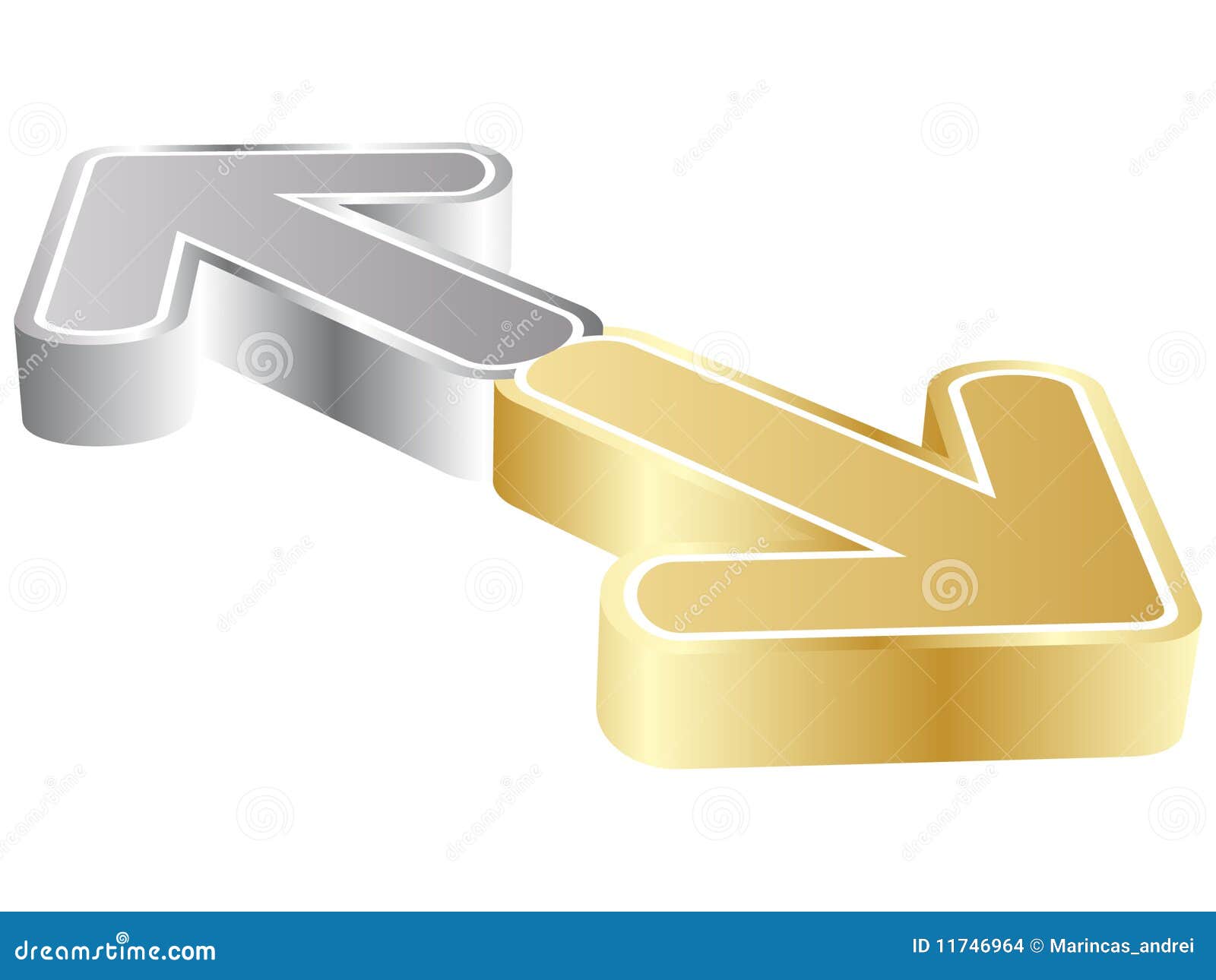 Opposite arrow stock vector. Illustration of click, background - 11746964