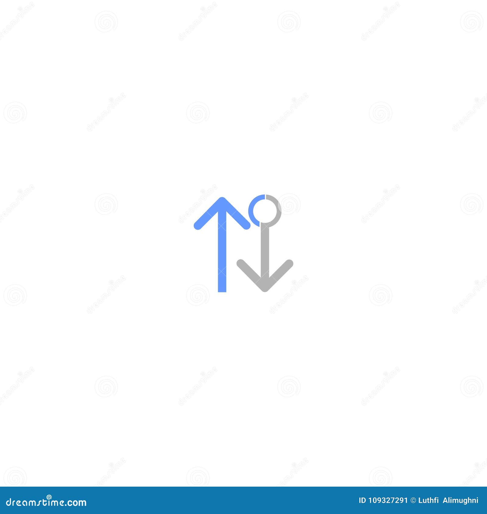 Opposite Arrow As Data Cellular Mark for Internet Connection Logo ...