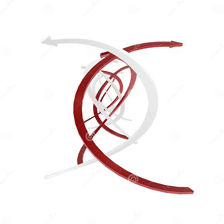 Opposite Arrow Perspective stock illustration. Illustration of movement ...