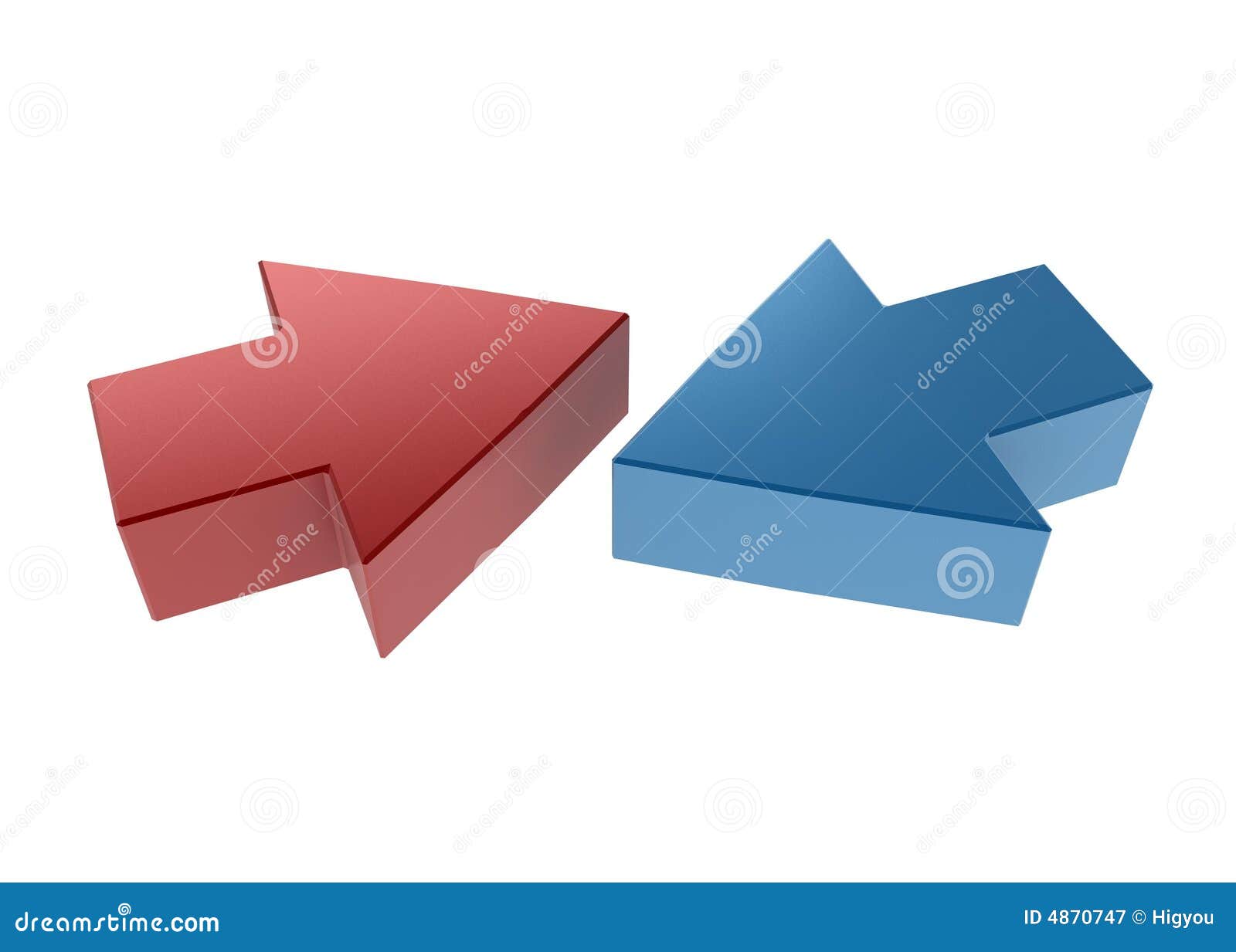 Opposite Arrows stock illustration. Illustration of pass - 4870747