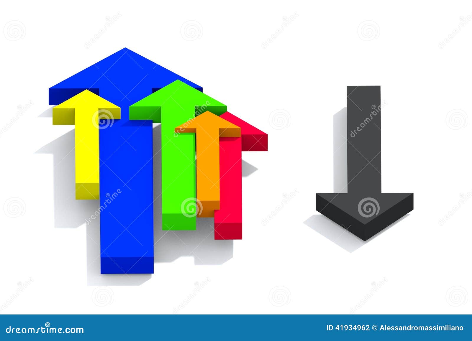 Opposite arrows stock illustration. Illustration of market - 41934962