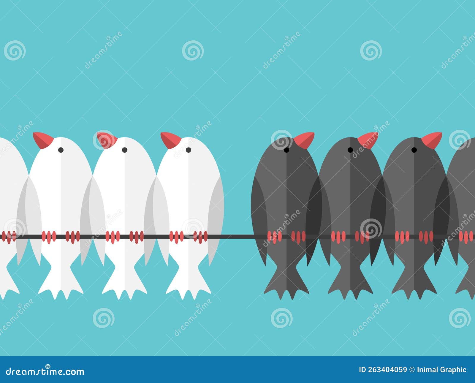 Opposite Birds Group, Conflict Stock Vector - Illustration of enmity ...