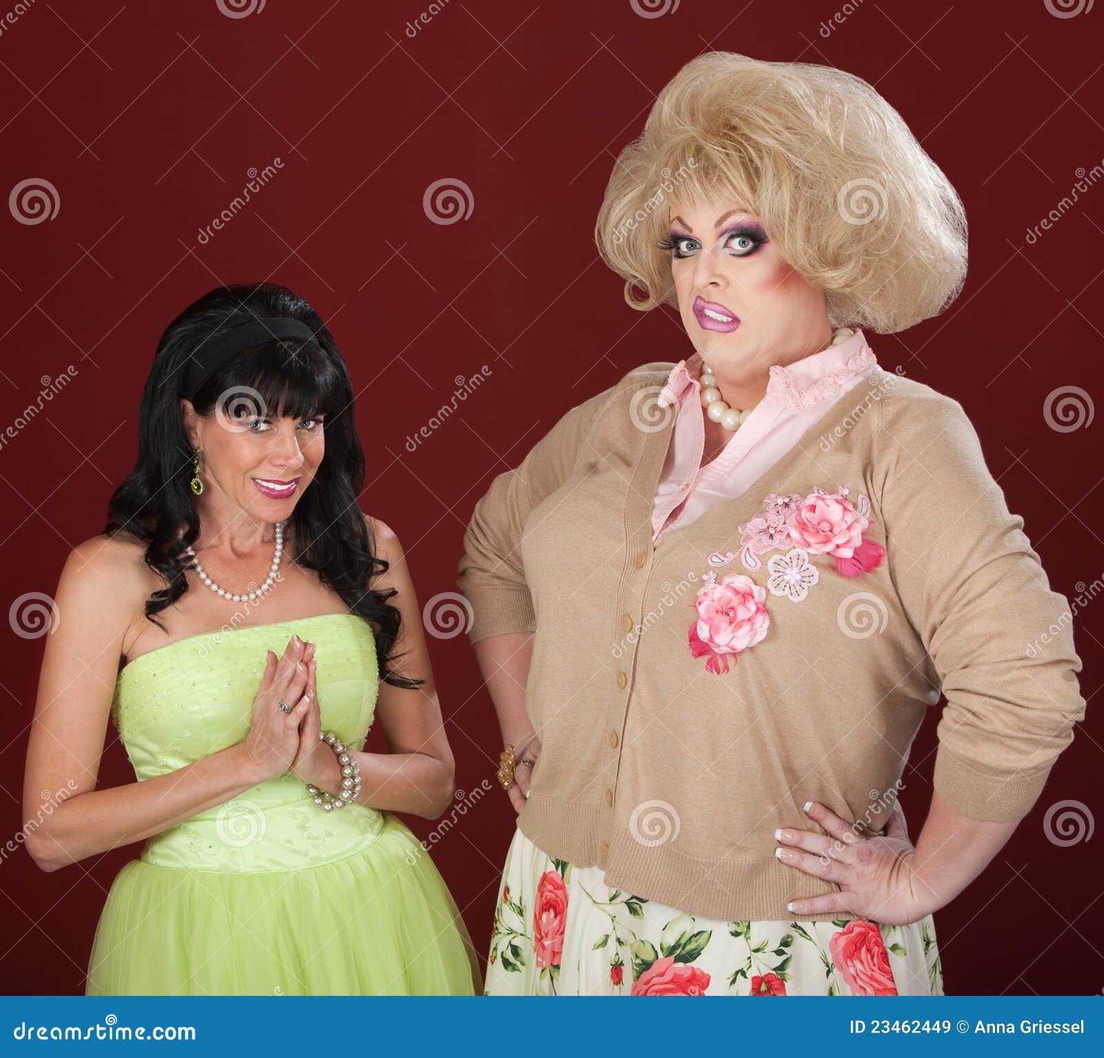 Opposite Personalities stock image. Image of dressed - 23462449