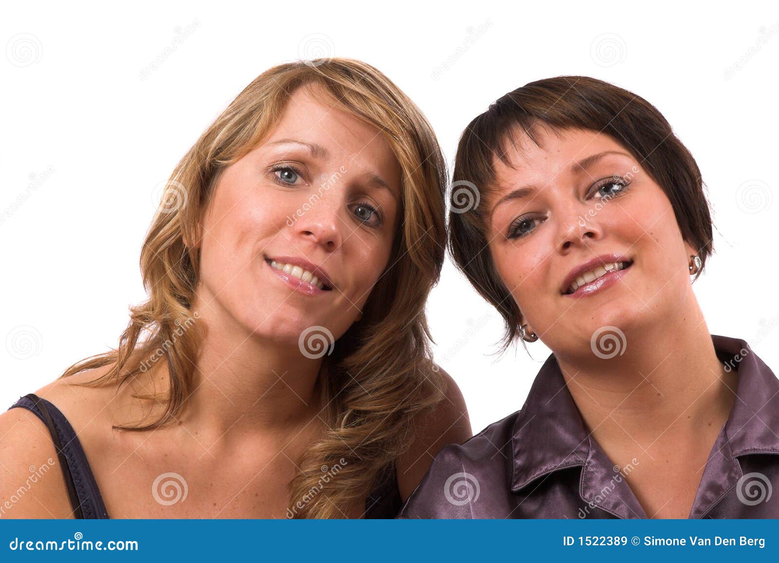 Opposite sisters stock image. Image of caucasian, female - 1522389