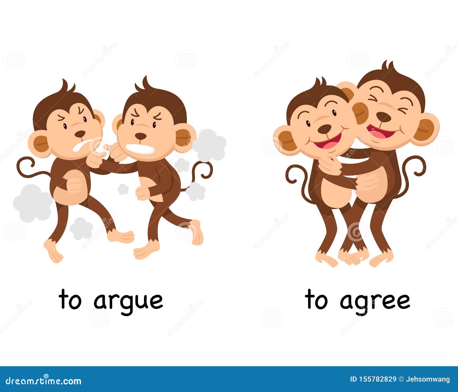 Argue And Agree As A Choice - Pictured As Words Argue, Agree On Doors ...