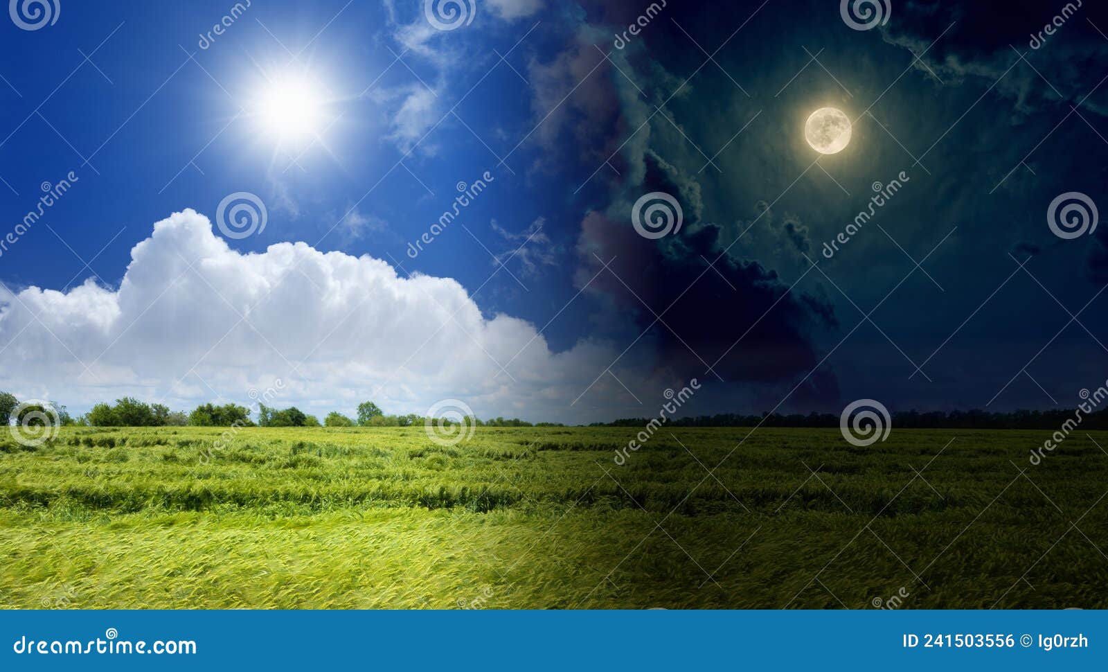 Opposites in Nature: Day and Night, Light and Darkness, Sun and Moon ...