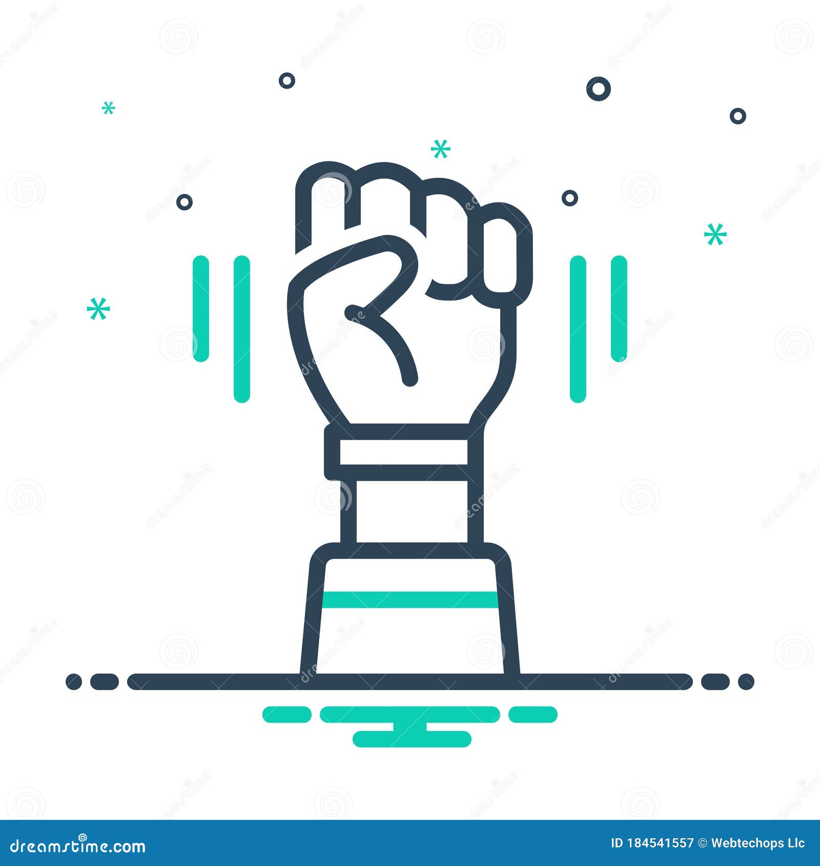 Mix Icon for Opposition, Protest and Sloganeering Stock Vector ...