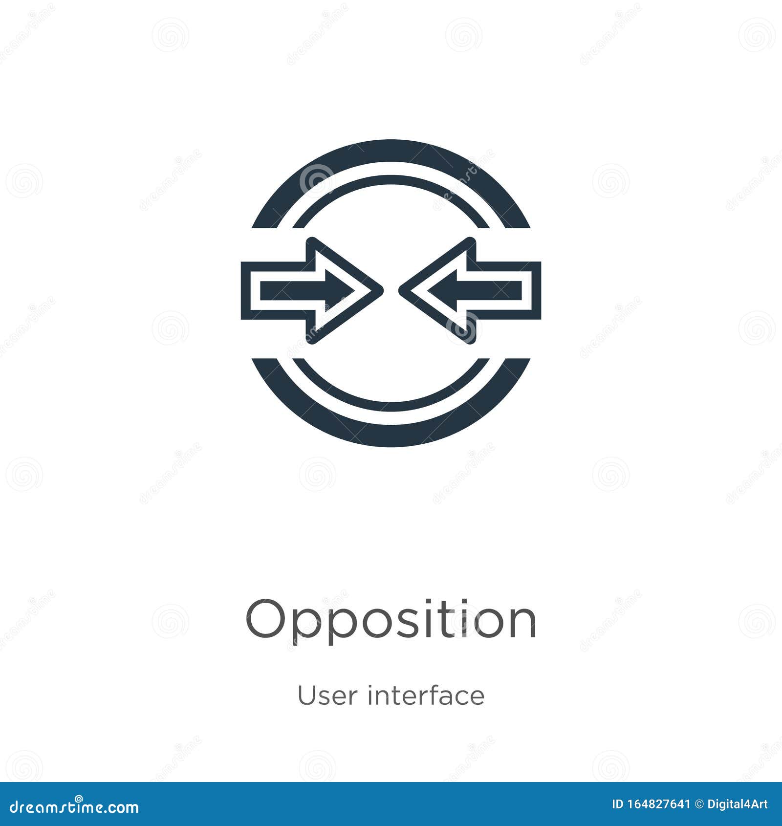Opposition Icon Vector. Trendy Flat Opposition Icon from User Interface ...
