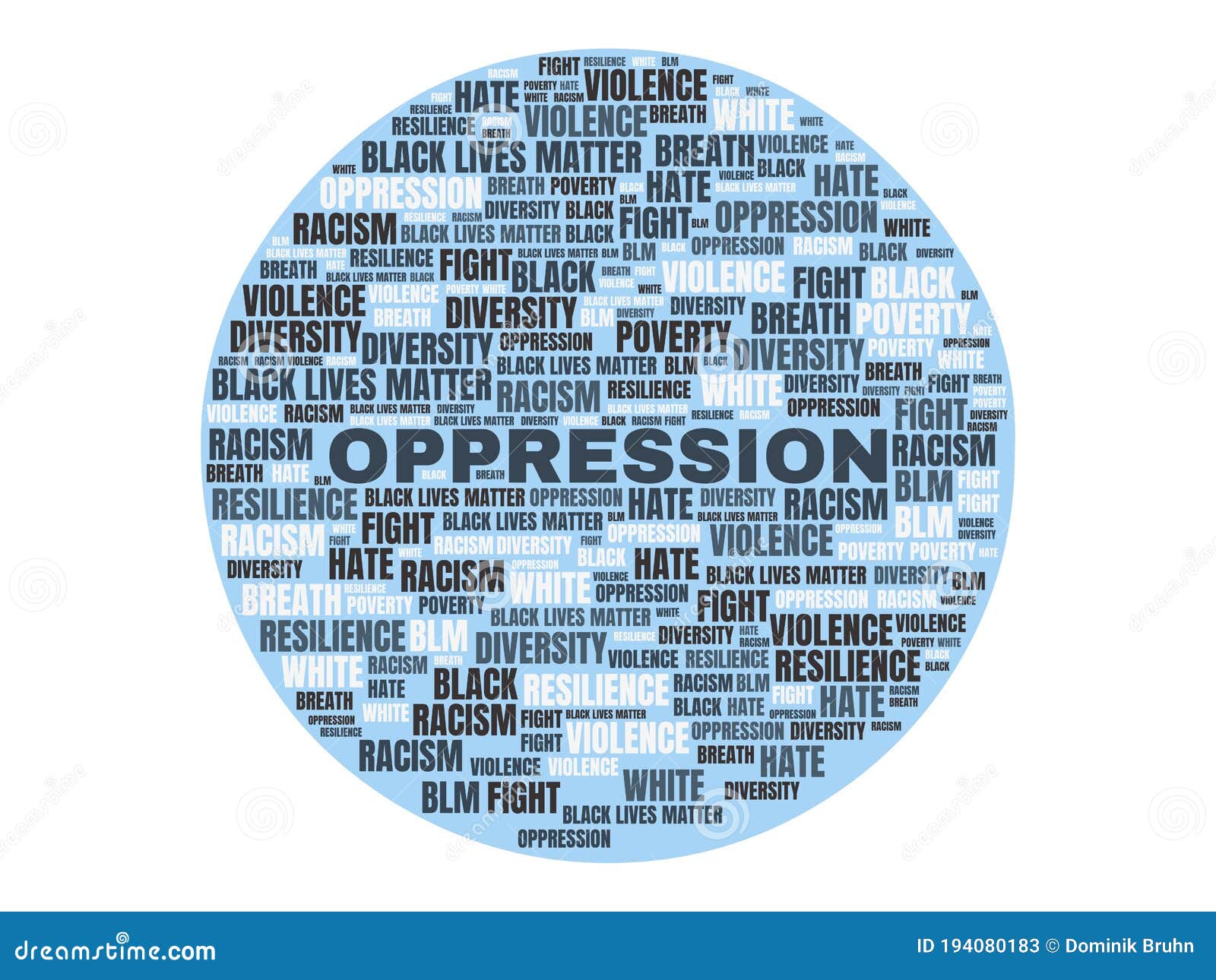 Oppression - BLACK LIVES MATTER - Image, Illustration with Words ...