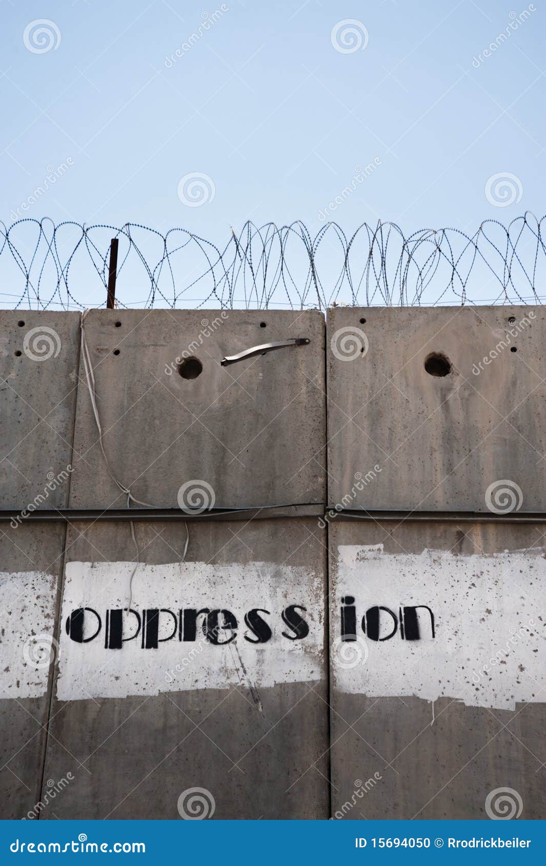 Oppression: the Israeli Separation Wall Stock Photo - Image of military ...