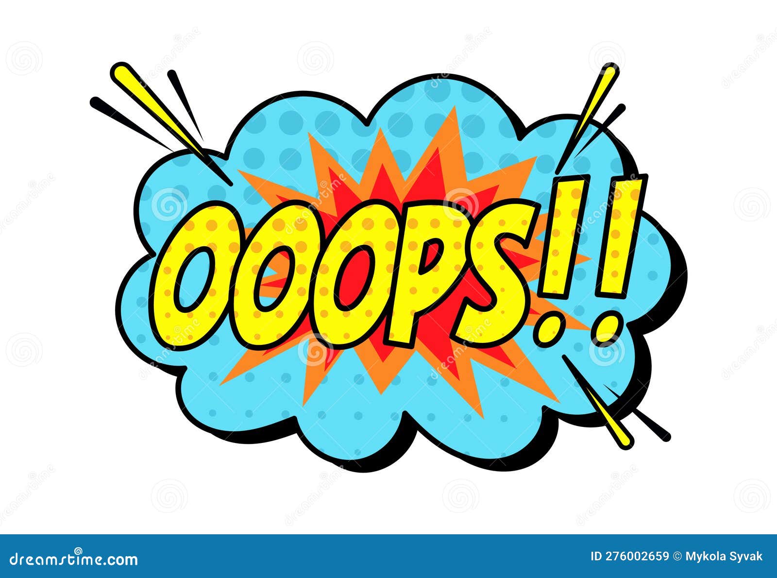 Ops Cloud Sticker stock vector. Illustration of word - 276002659