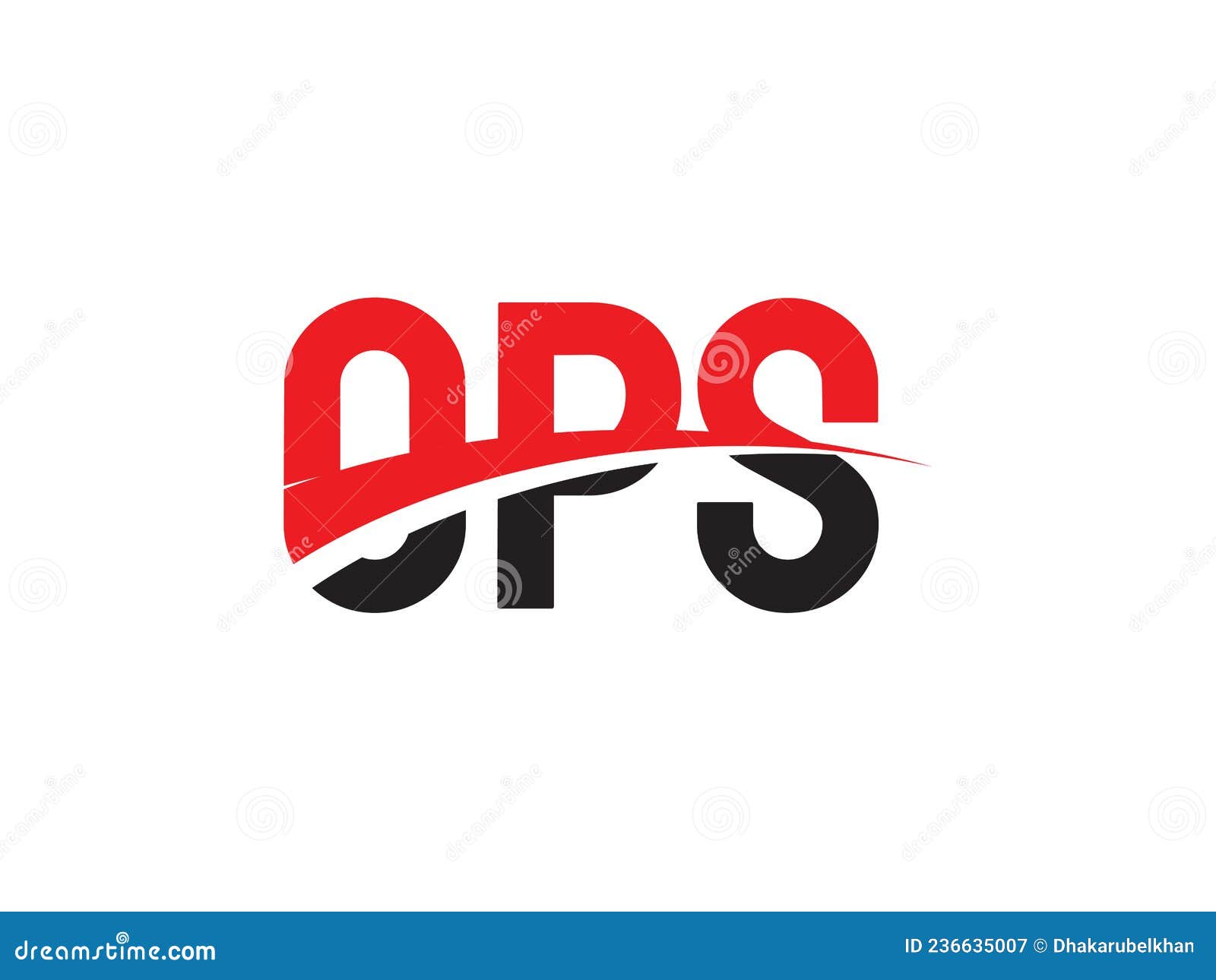 OPS Letter Initial Logo Design Vector Illustration Stock Vector ...