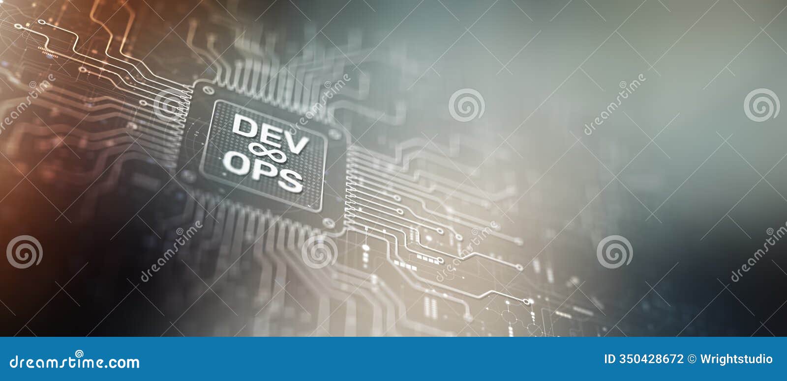 OPS Operations Management Illustrated on a Processor Stock Photo ...