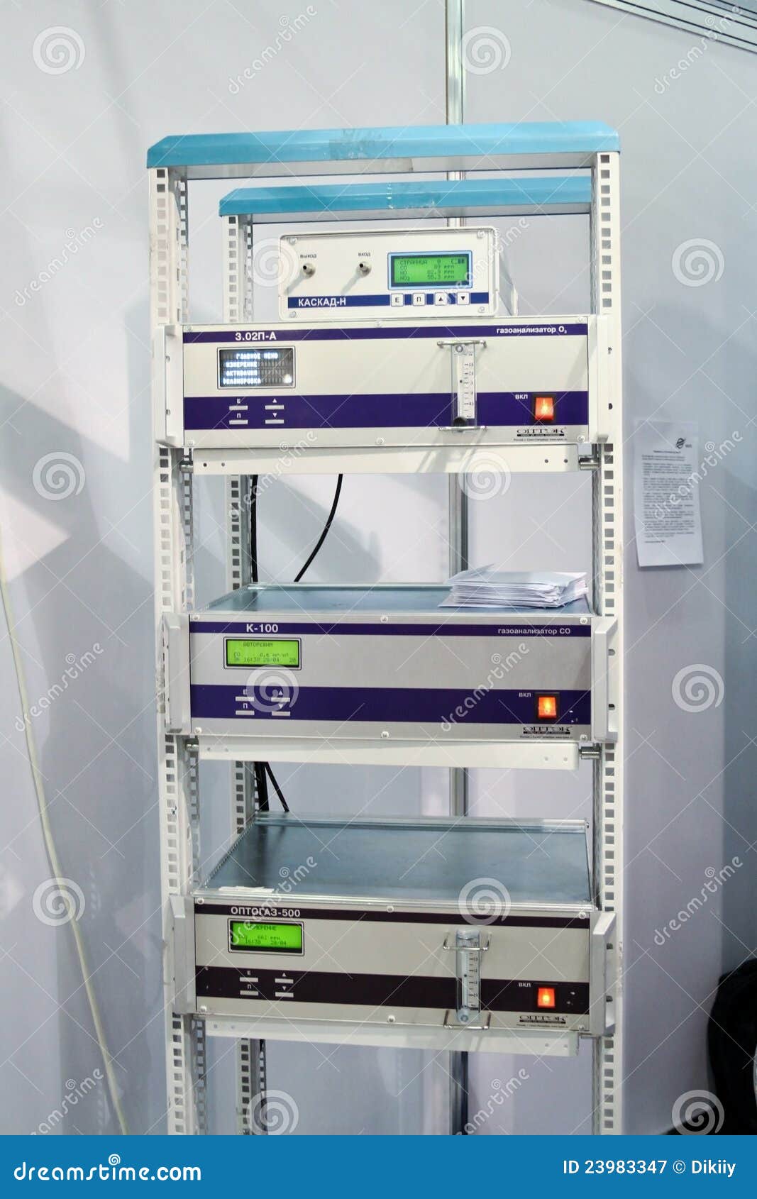 Optec Rack with Gas Analyzer Devices Editorial Photography - Image of ...