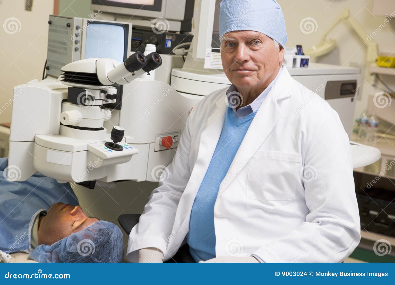 Opthamologist Performing Laser Eye Treatment Royalty-Free Stock Photo ...