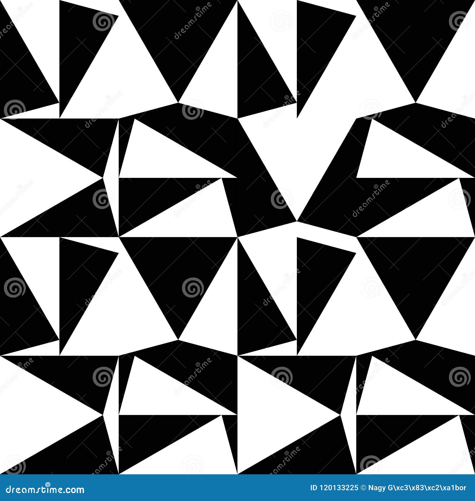 OPTIC ART SEAMLESS VECTOR PATTERN. GEOMETRIC SHAPE TEXTURE. POLYGON ...
