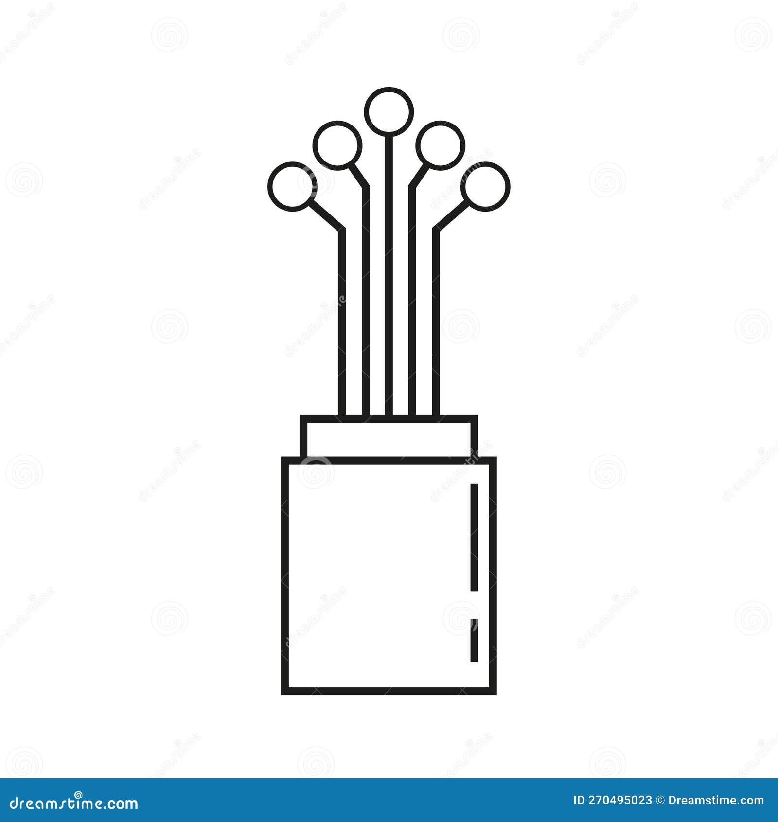 Optic Cable Icon. Global Communication Network. Vector Illustration ...