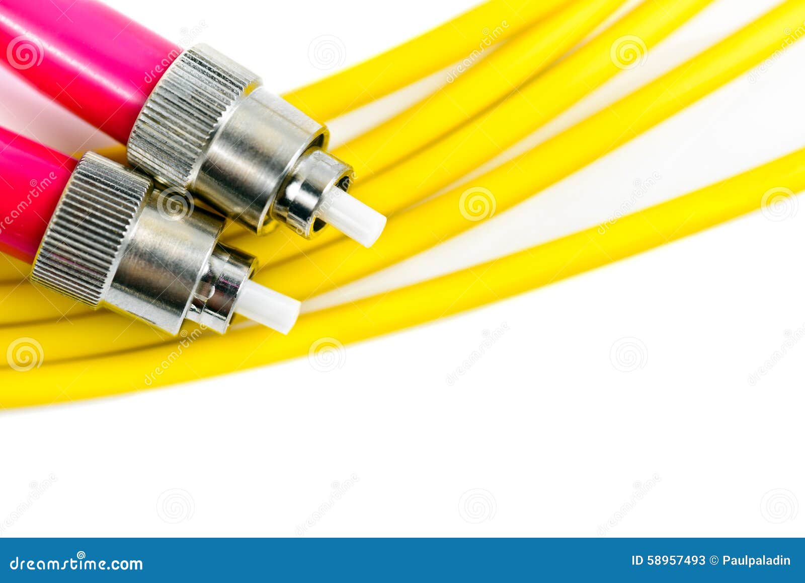 Optic Cable Link Plug Connector Stock Image - Image of link, glass ...