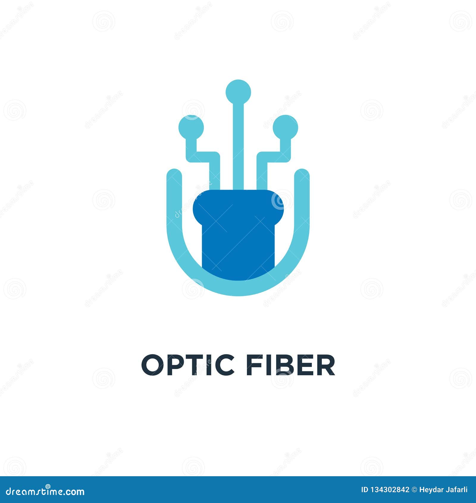 Optic Fiber Bandwidth Icon. Optic Fiber Bandwidth Concept Symbol Vector ...