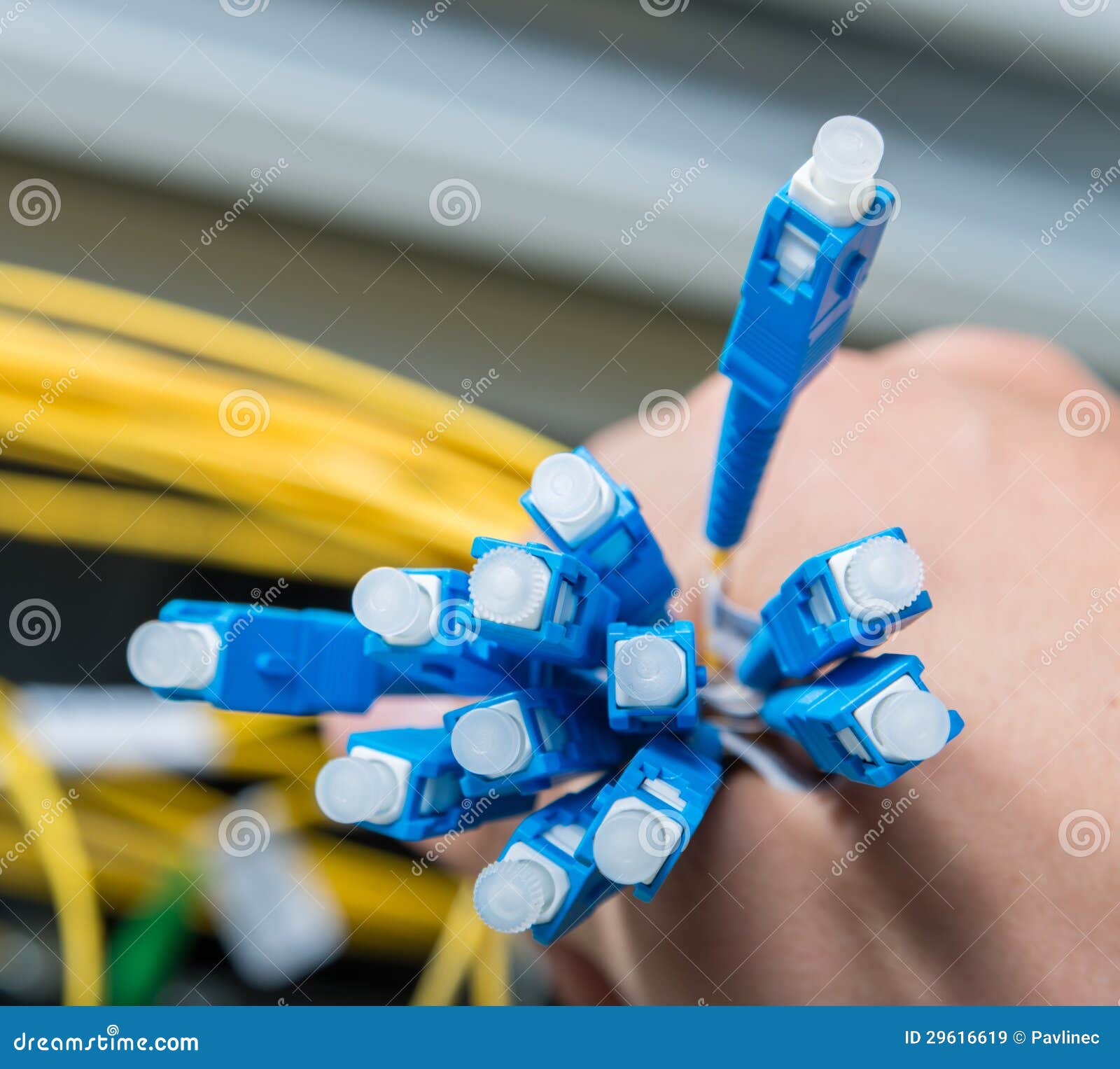Optic fiber cables stock image. Image of digital, closeup - 29616619